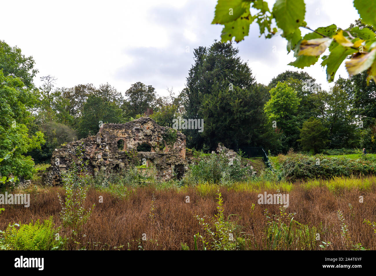 The old grotto in Wanstead Park in the east of London - UK Stock Photo ...