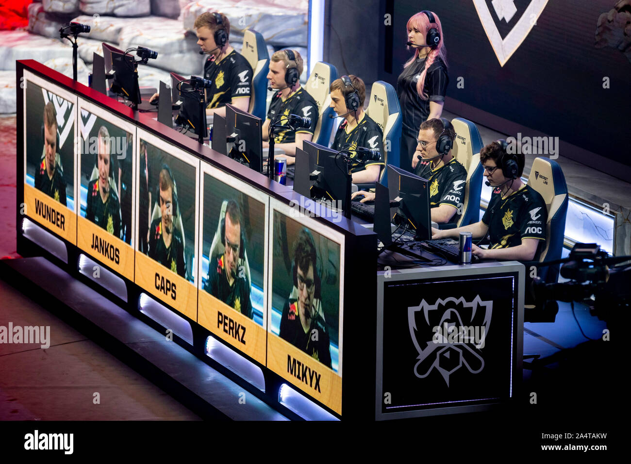 13 October 2019, Berlin: The e-sports team G2 Esports will compete in ...