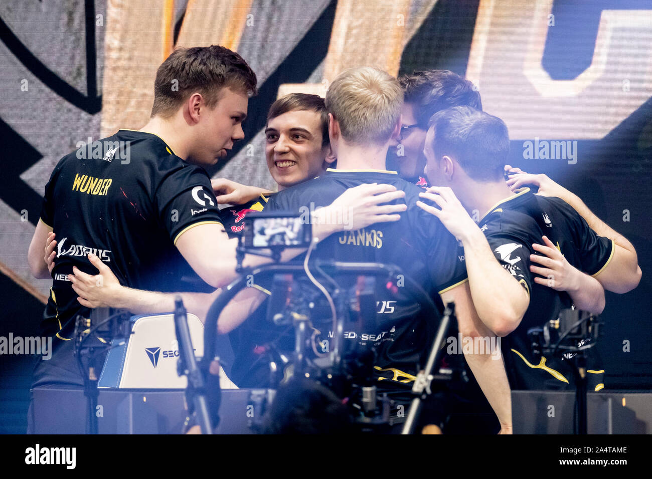 13 October 2019, Berlin: Martin "Wunder" Hansen (l-r), Rasmus "Caps ...