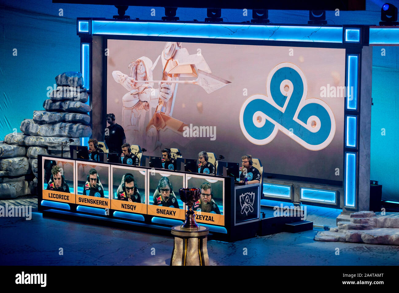 13 October 2019, Berlin: The e-sports team Cloud9 will compete in the ...