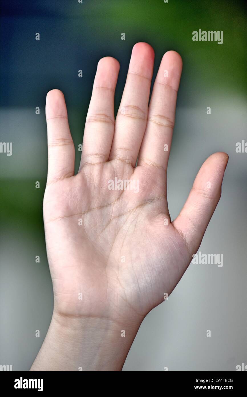 Young Female Counting Stock Photo - Alamy