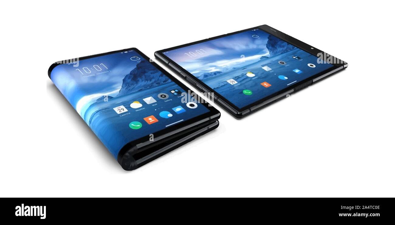 Hi tech 3d background Stock Vector Images - Alamy