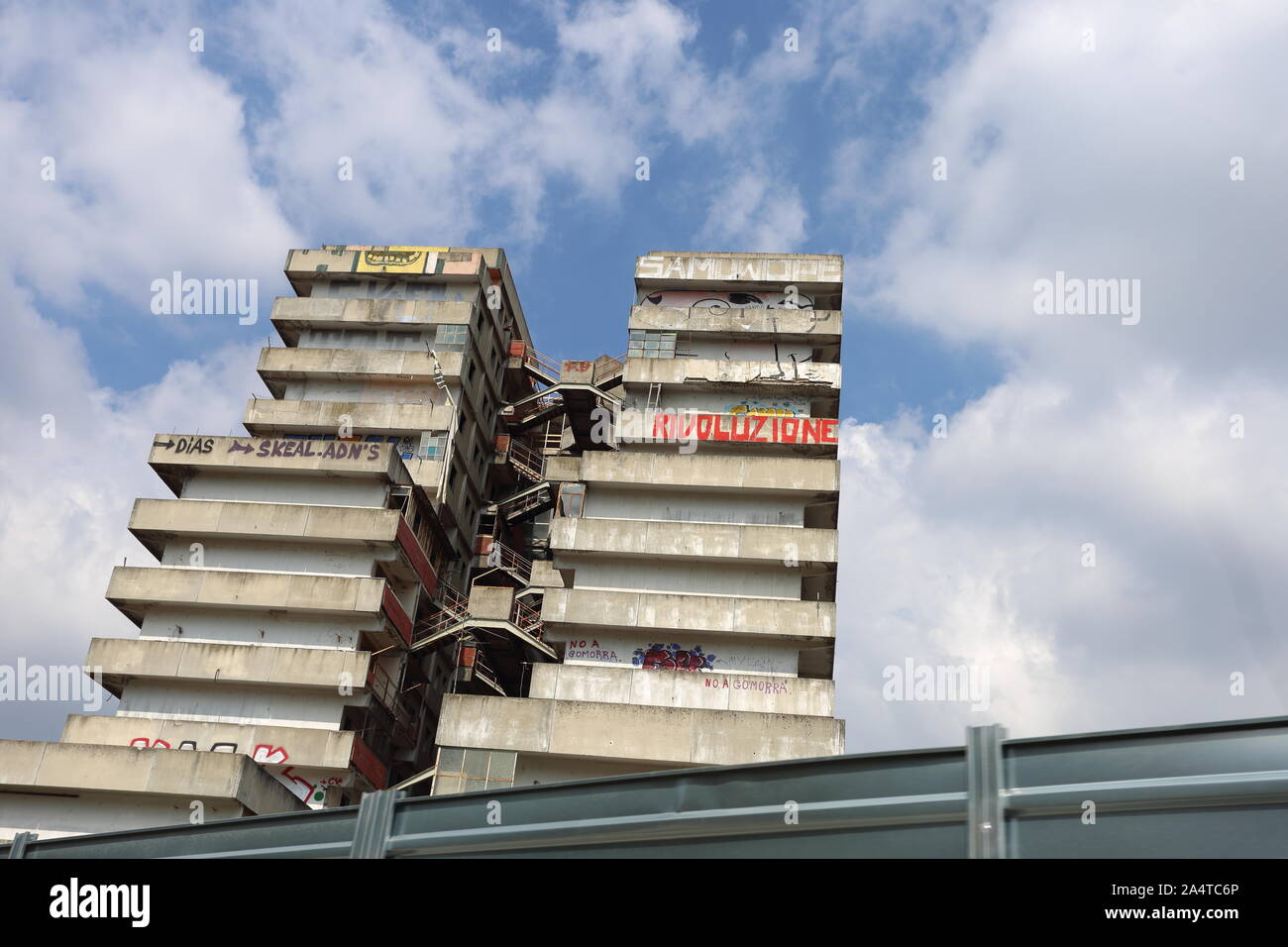 Naples, Italy - 17 September 2019: The Scampia district Stock Photo - Alamy