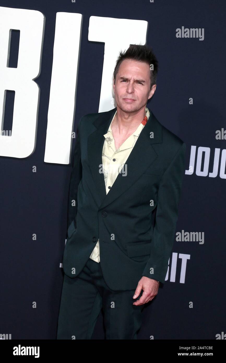 Los Angeles, CA. 15th Oct, 2019. Sam Rockwell at arrivals for JOJO ...