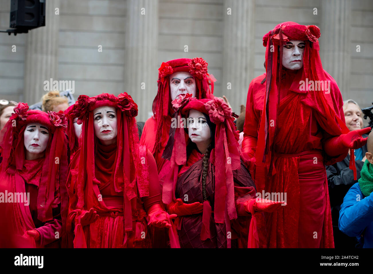 London, Bank. Extinction Rebellion October 14th 2019. XR target the ...
