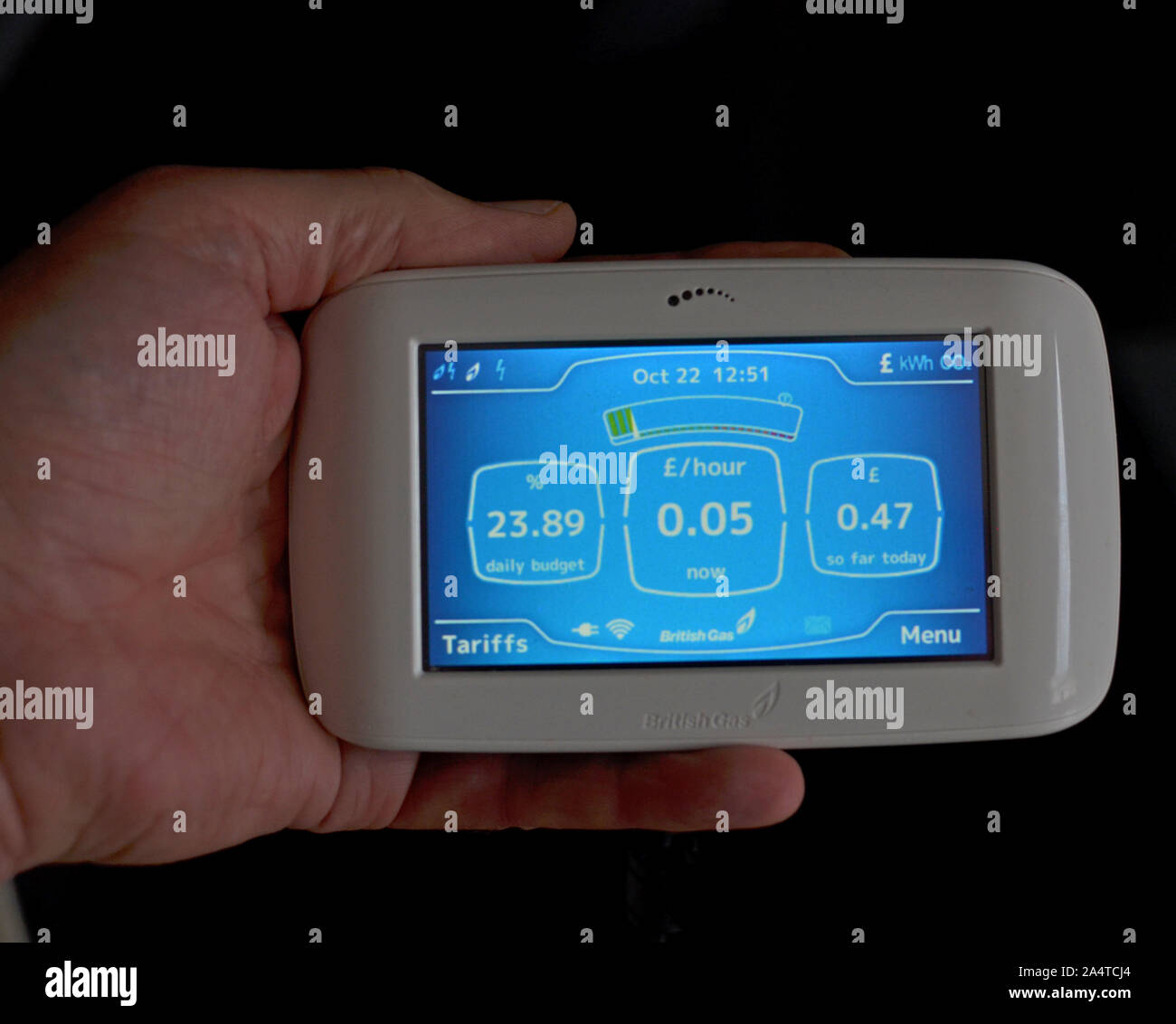Smart energy monitor Stock Photo - Alamy