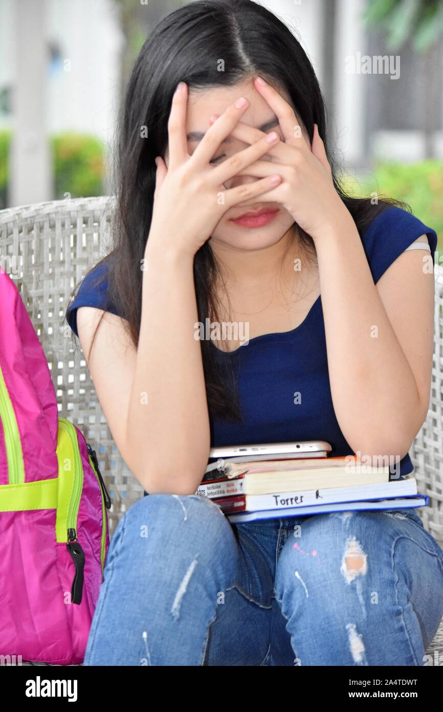 Sad university student hi-res stock photography and images - Alamy