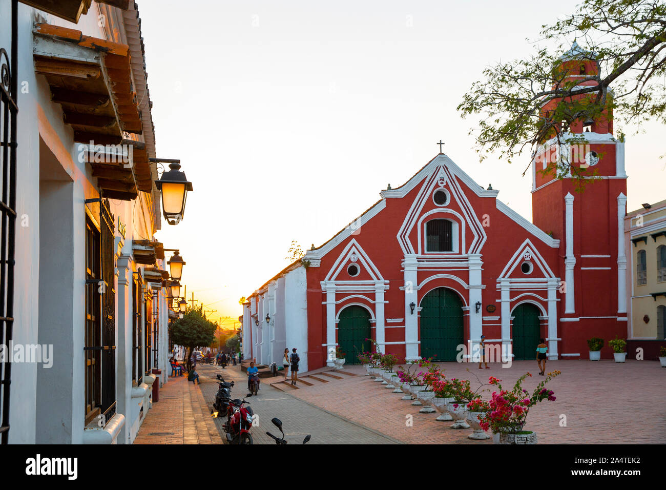 Iglesia de San Francisco - Santa Cruz de Mompox - Colombia Stock Photo ...
