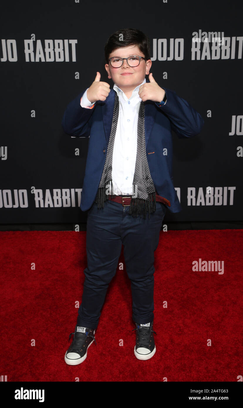 Los Angeles, Ca. 15th Oct, 2019. Archie Yates, at Premiere Of Fox ...