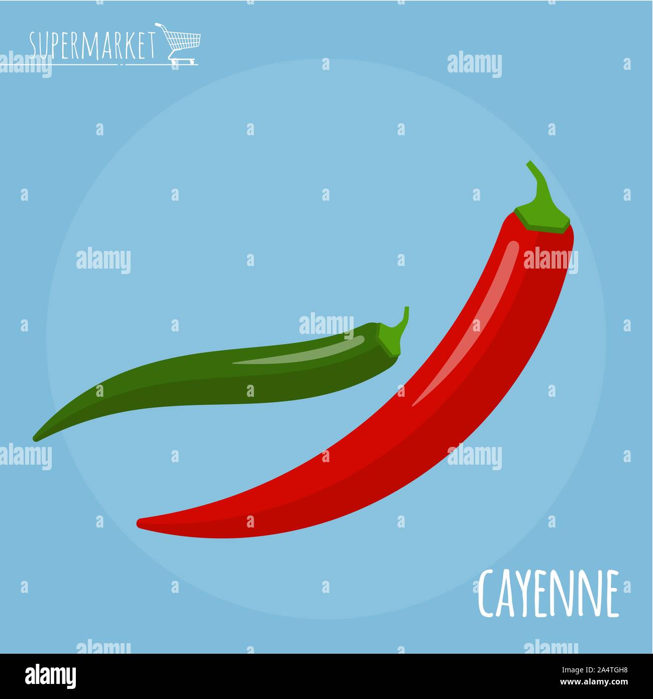Chili pepper flat design vector icon Stock Vector Image & Art - Alamy