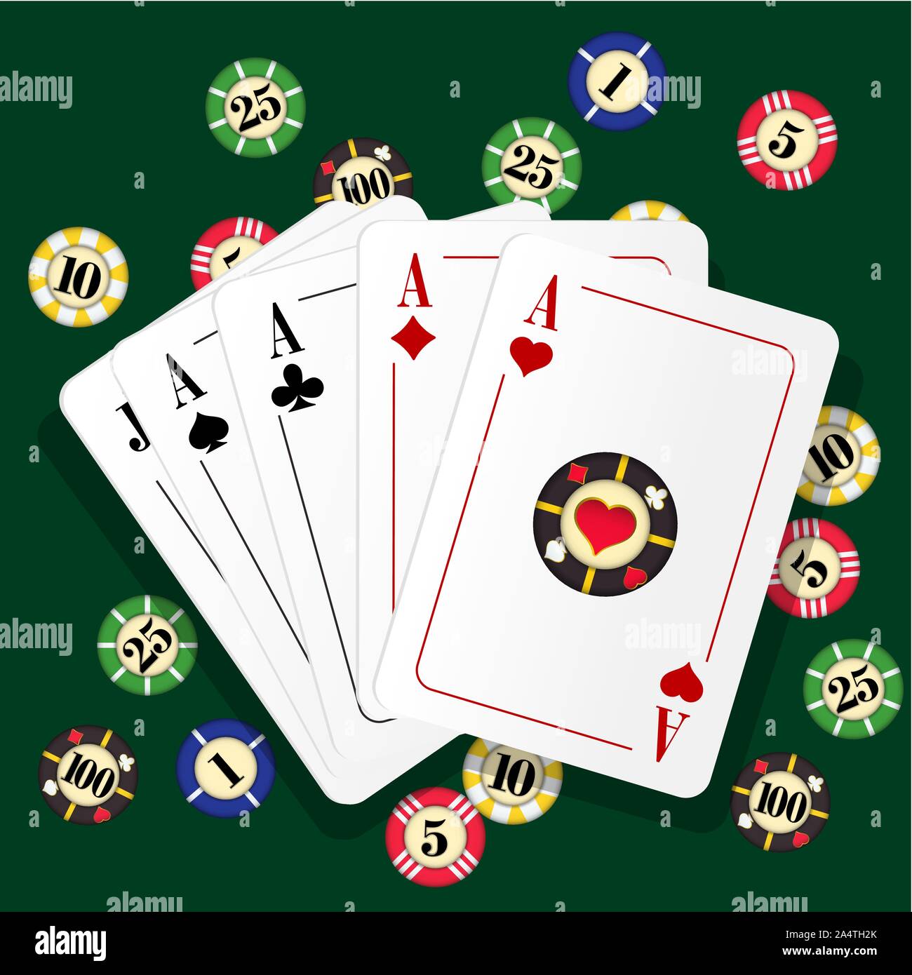 Deck of playing cards Stock Vector Images - Alamy