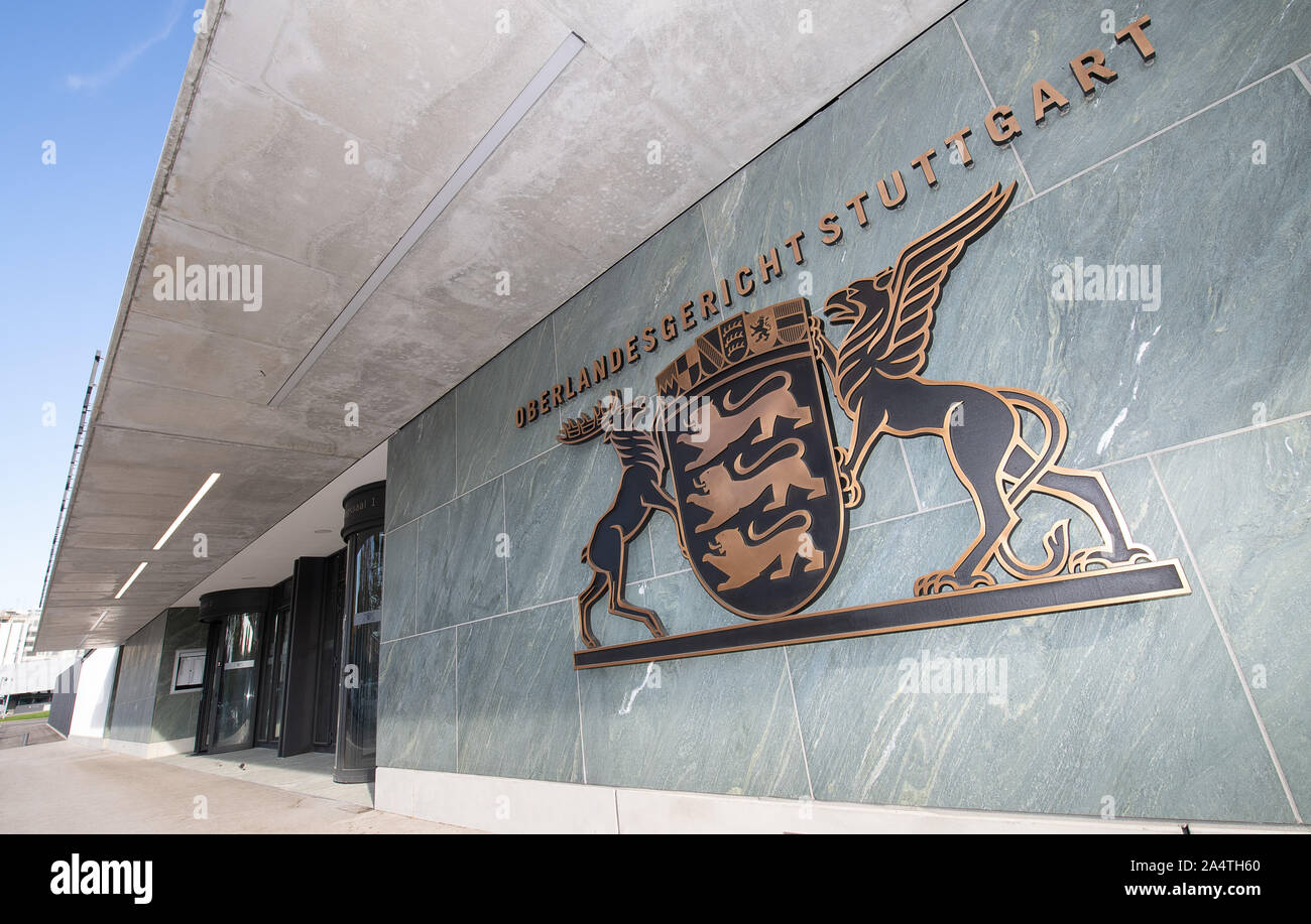 Stuttgart, Germany. 15th Oct, 2019. On the building of the Higher ...