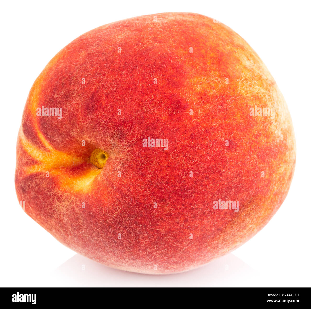 Peach isolated on white background. With clipping path Stock Photo - Alamy