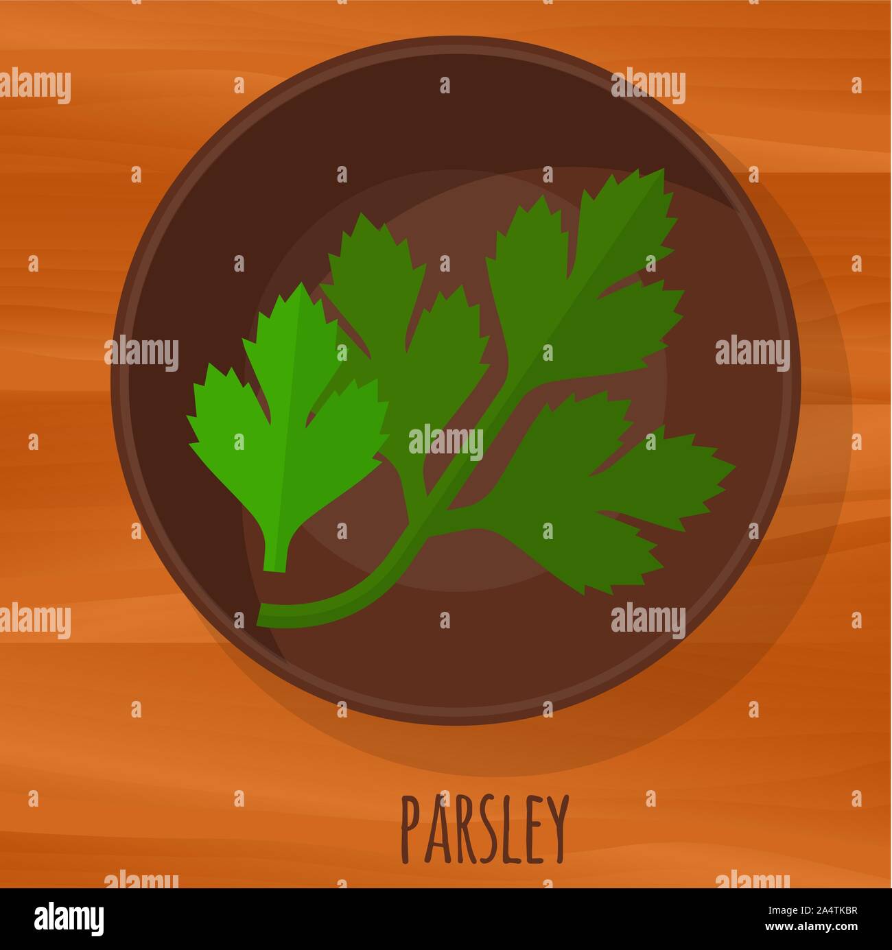 Parsley flat design vector icon Stock Vector Image & Art - Alamy