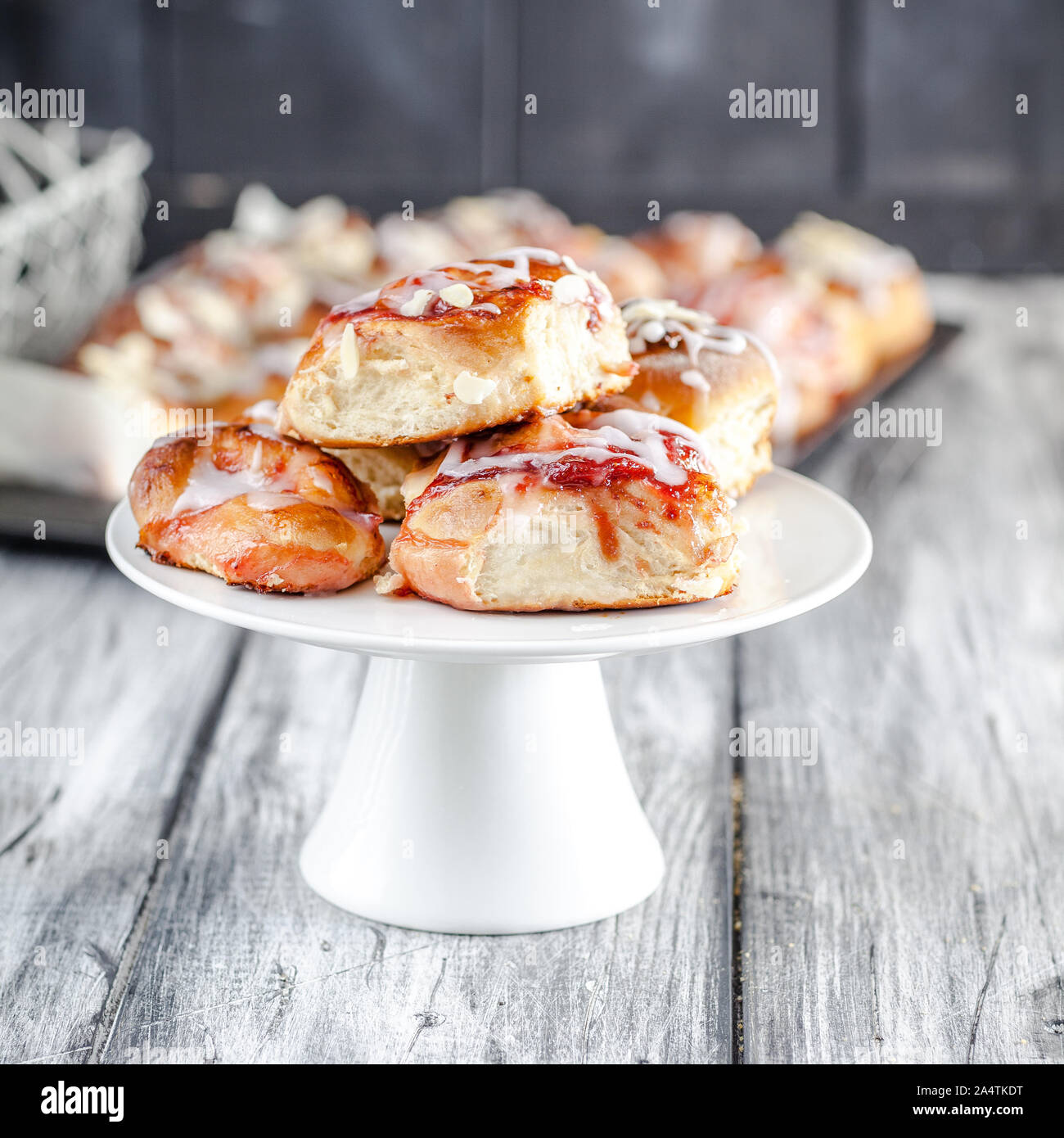 Homemade sweet buns - better than from bakery Stock Photo - Alamy