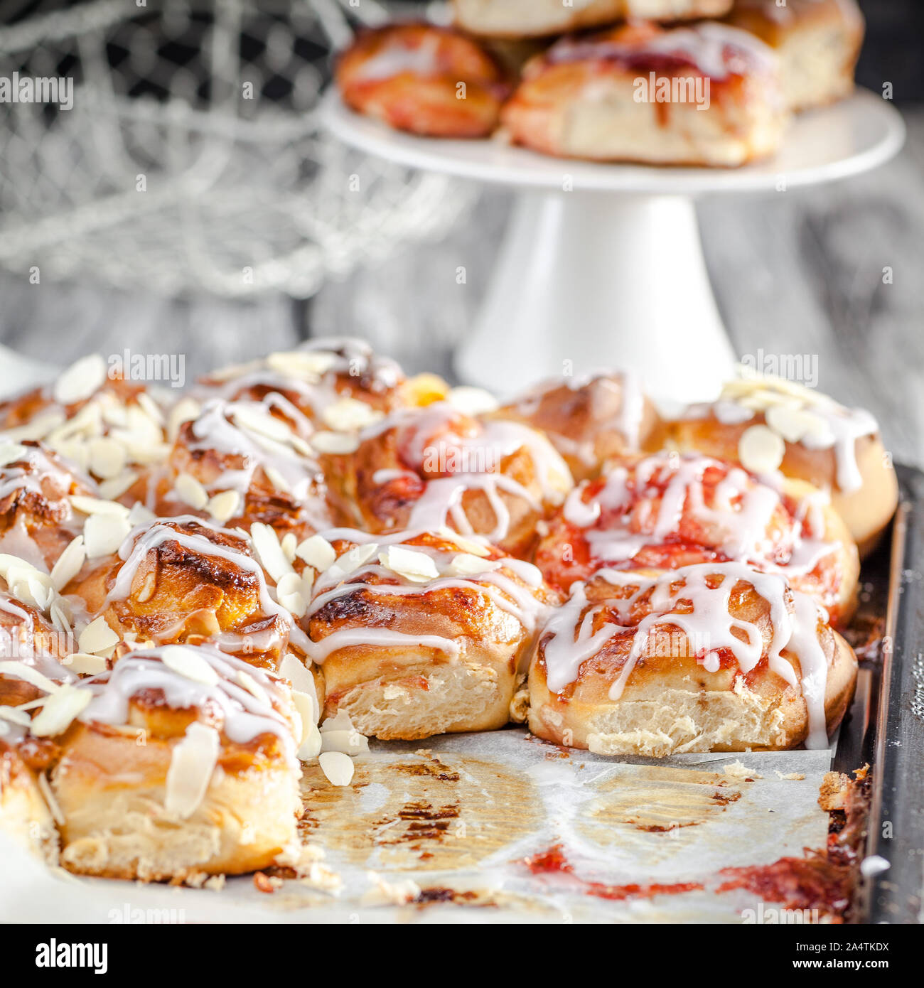 Homemade sweet buns - better than from bakery Stock Photo - Alamy
