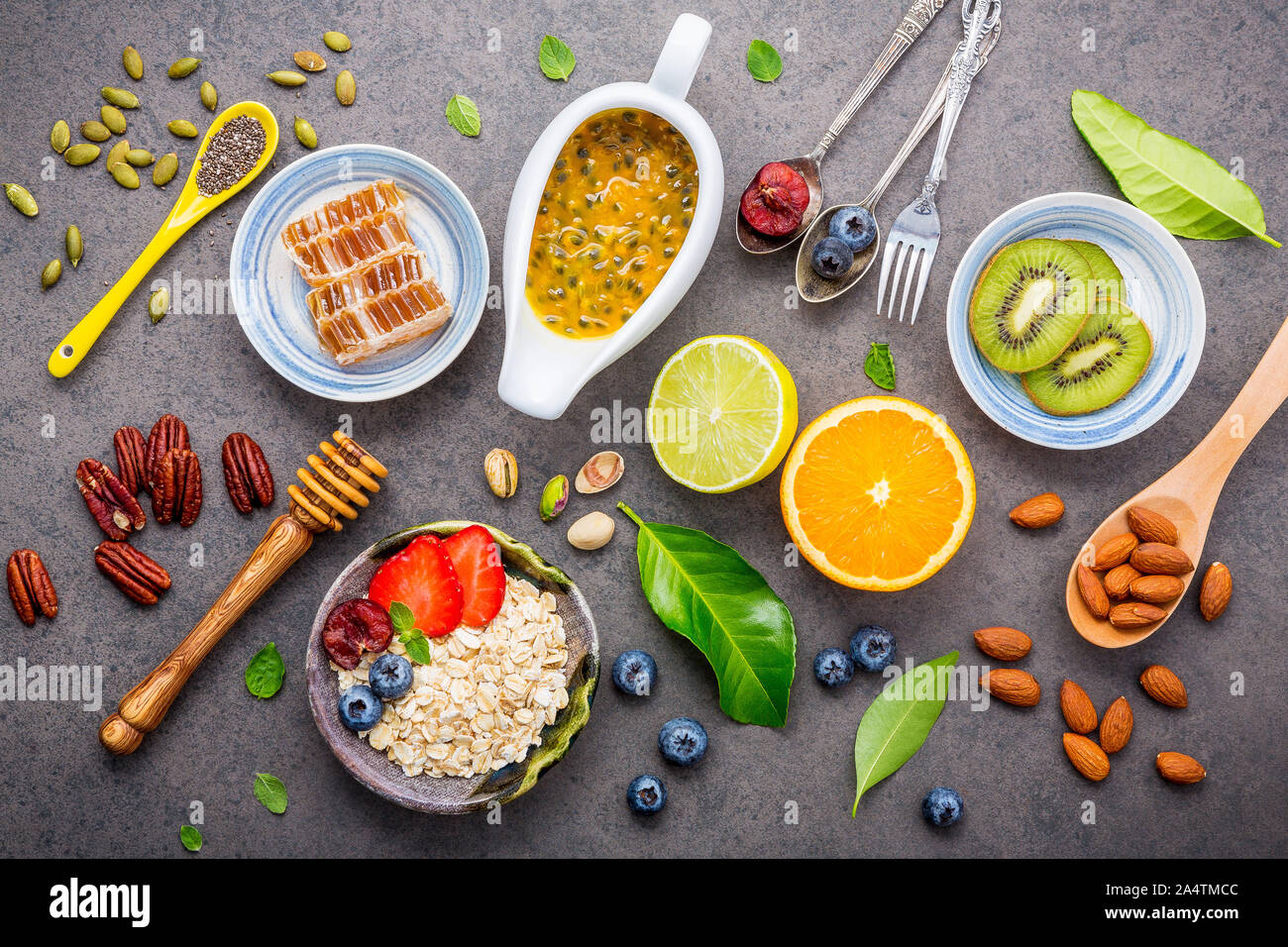 Set healthy protein foods hi-res stock photography and images - Alamy