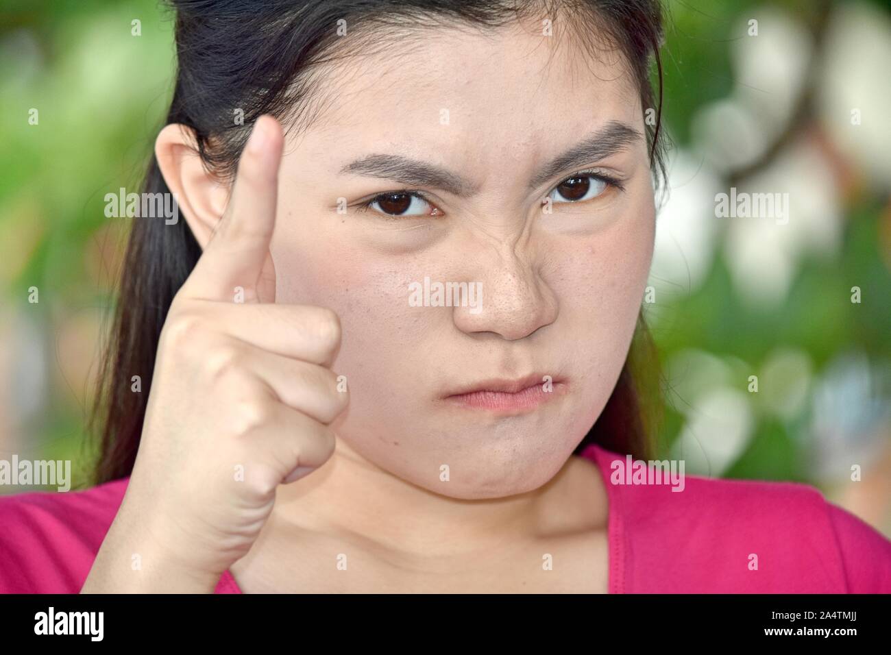 Mad Beautiful Chinese Adult Female Stock Photo - Alamy