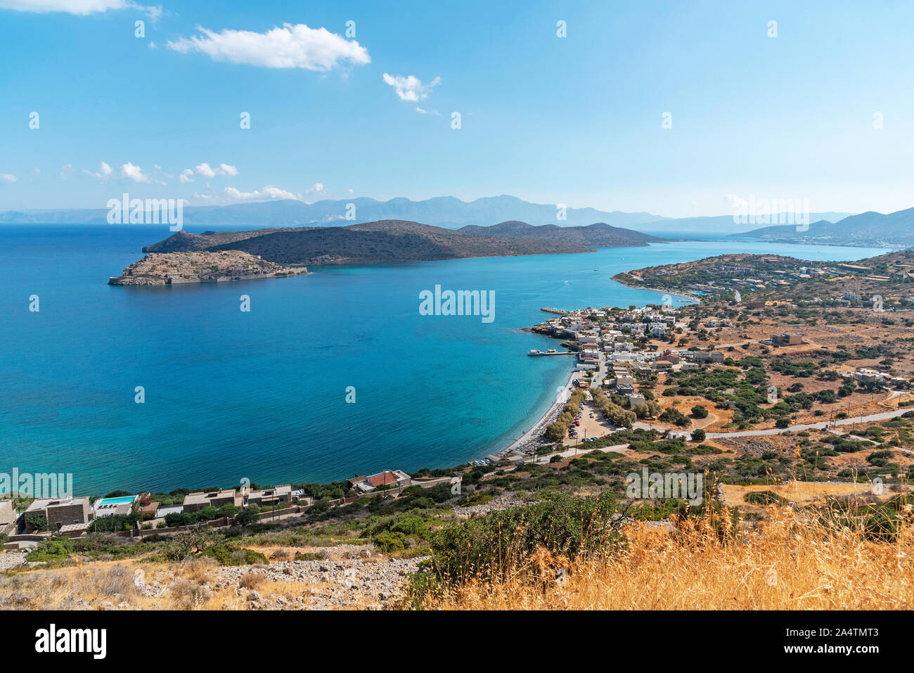 Spinalonga Island, Crete, Greece. October 2019. An overview of the ...