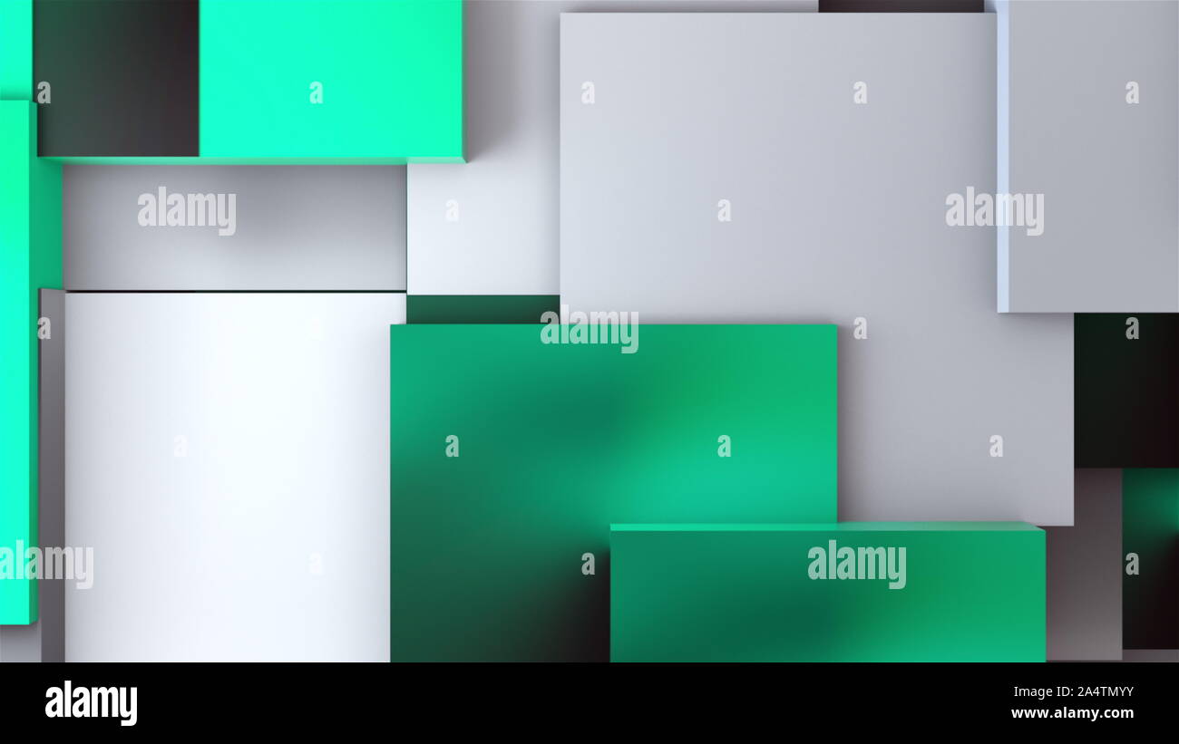 Computer generated background transformation of large cubes into small ...