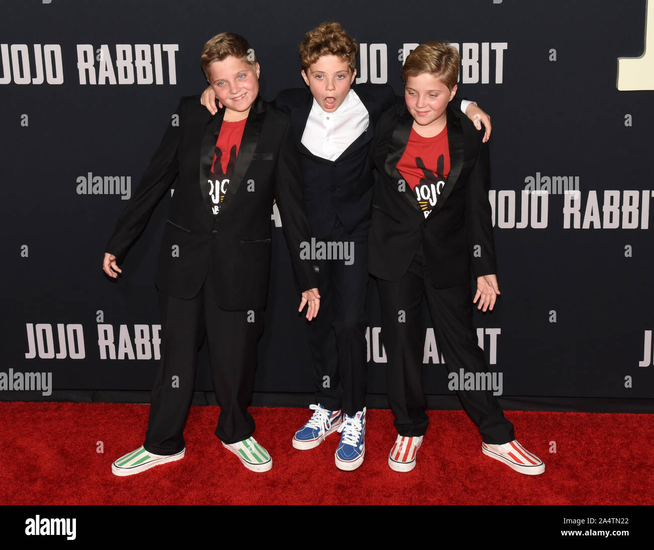 October 15, 2019, Hollywood, California, USA: (L - R) Hardy Griffin ...