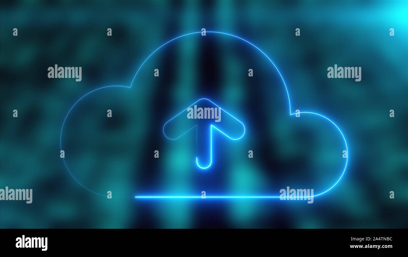 3d rendering technology and internet animation icons. Computer ...