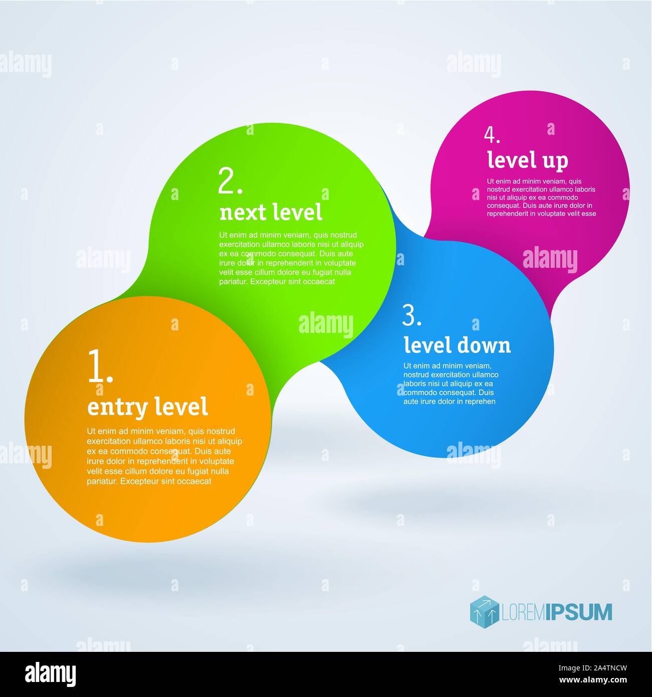 Four step infographic Stock Vector Images - Alamy