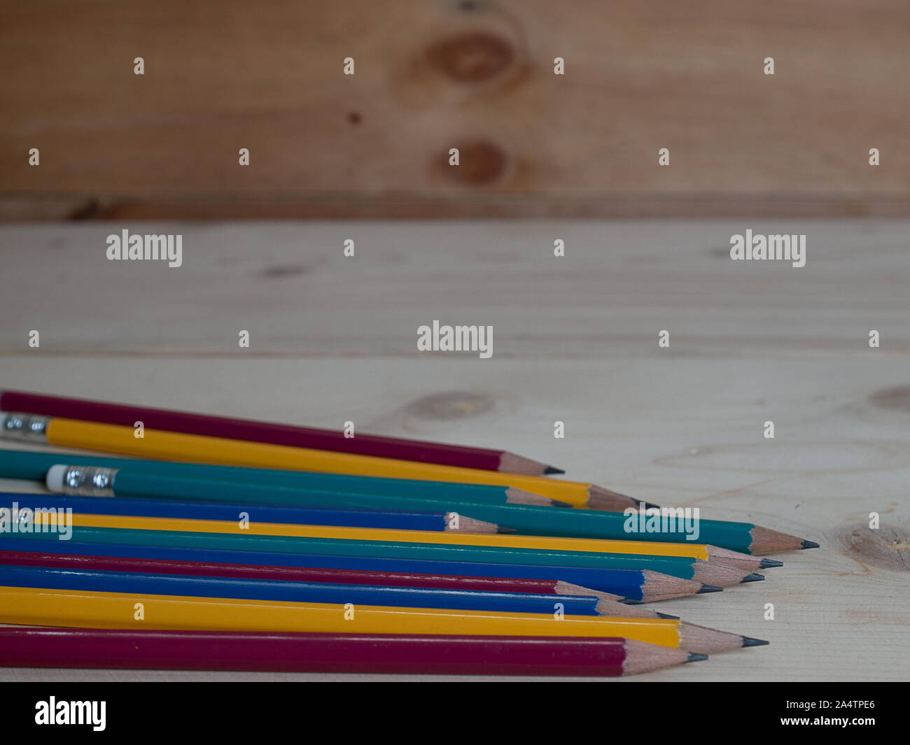 Work table book pencils hi-res stock photography and images - Alamy