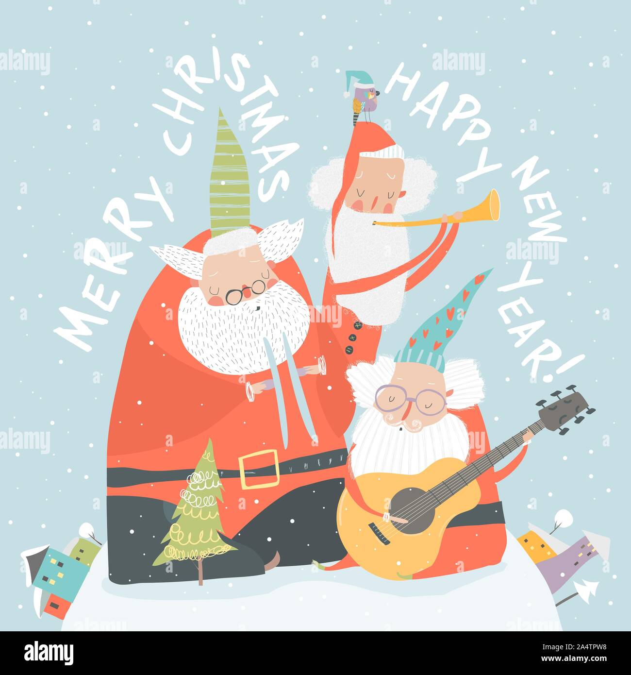 Christmas singing party Stock Vector Images - Alamy