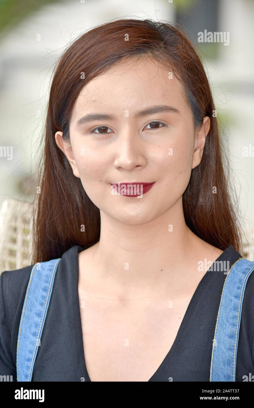 Serious Female Woman Stock Photo - Alamy