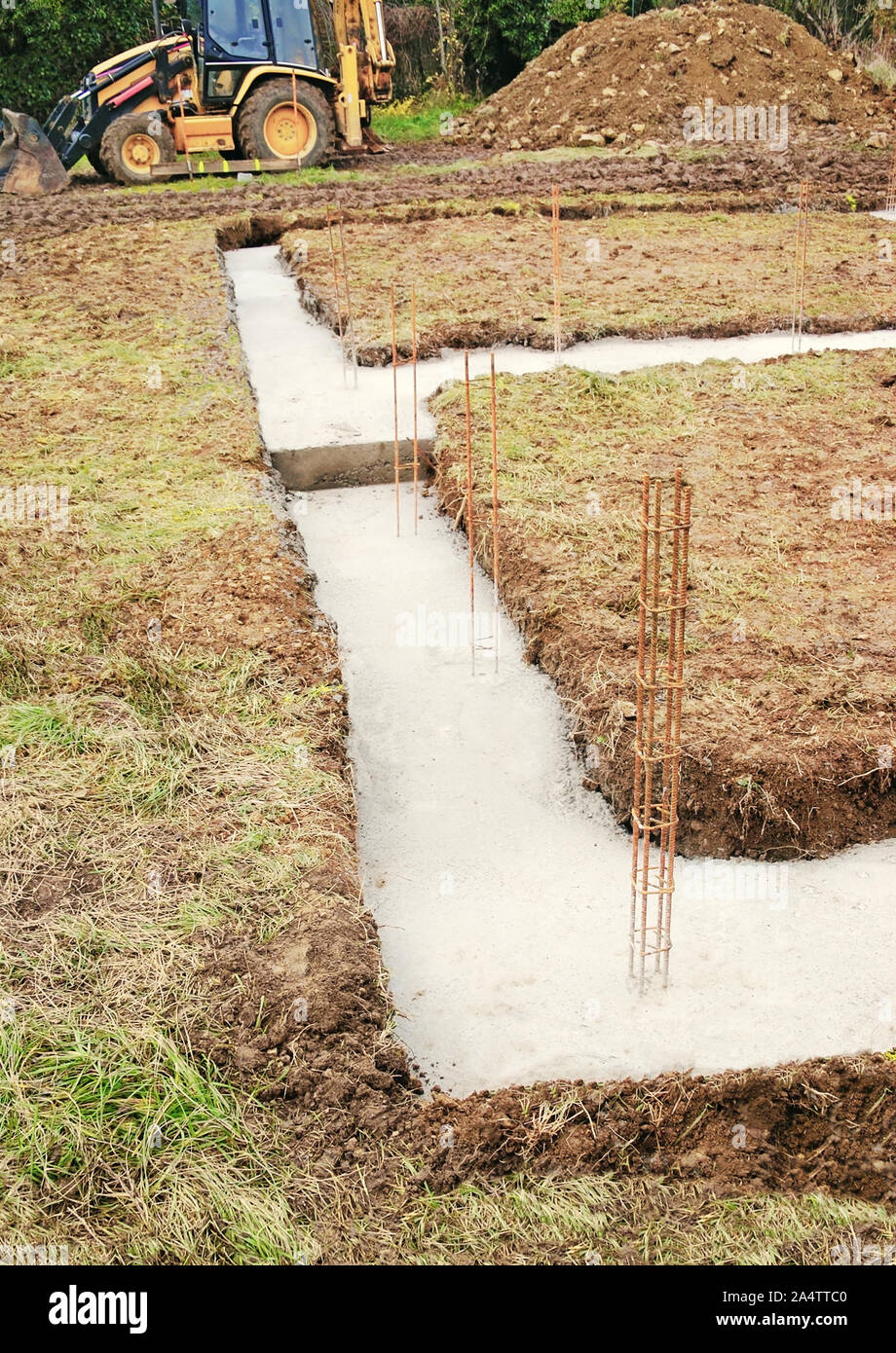 Preparation concrete foundation hi-res stock photography and images - Alamy