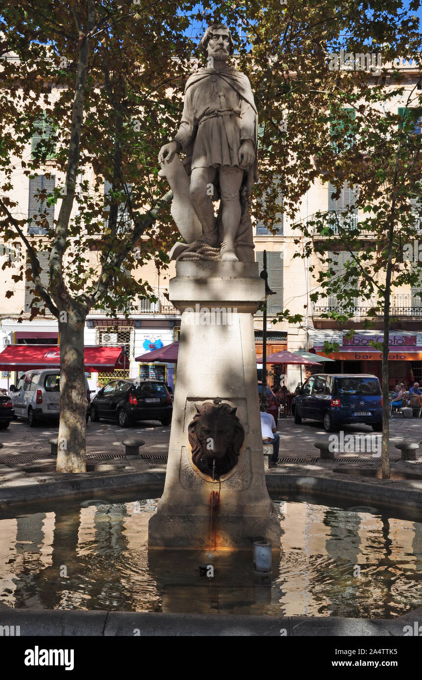 Statue of Jaime Ferrer, Palma Stock Photo - Alamy