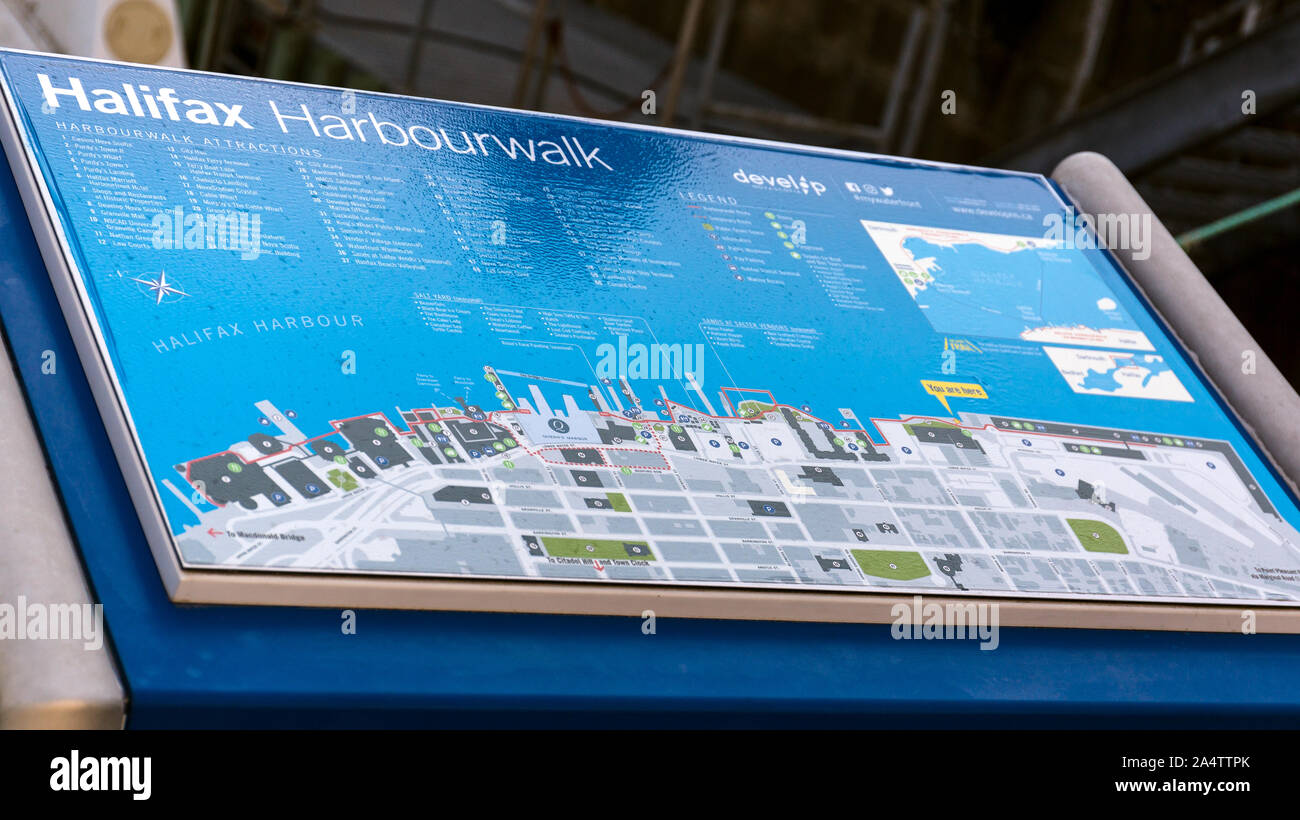 Map of halifax hi-res stock photography and images - Alamy