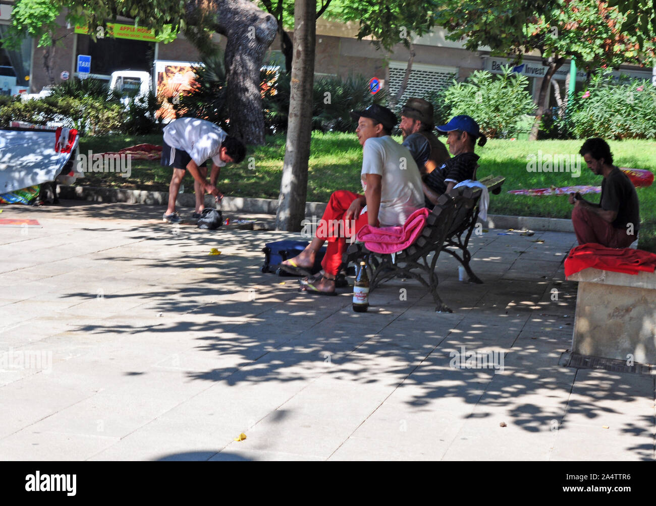 Street people , Palma Stock Photo - Alamy