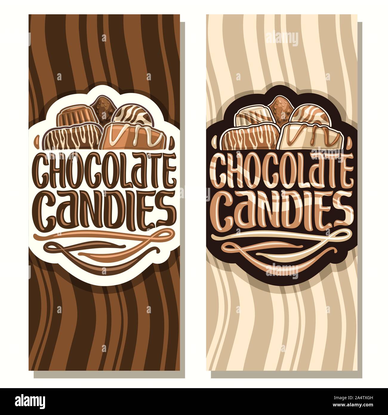 Milk toffee chocolate cream Stock Vector Images - Alamy