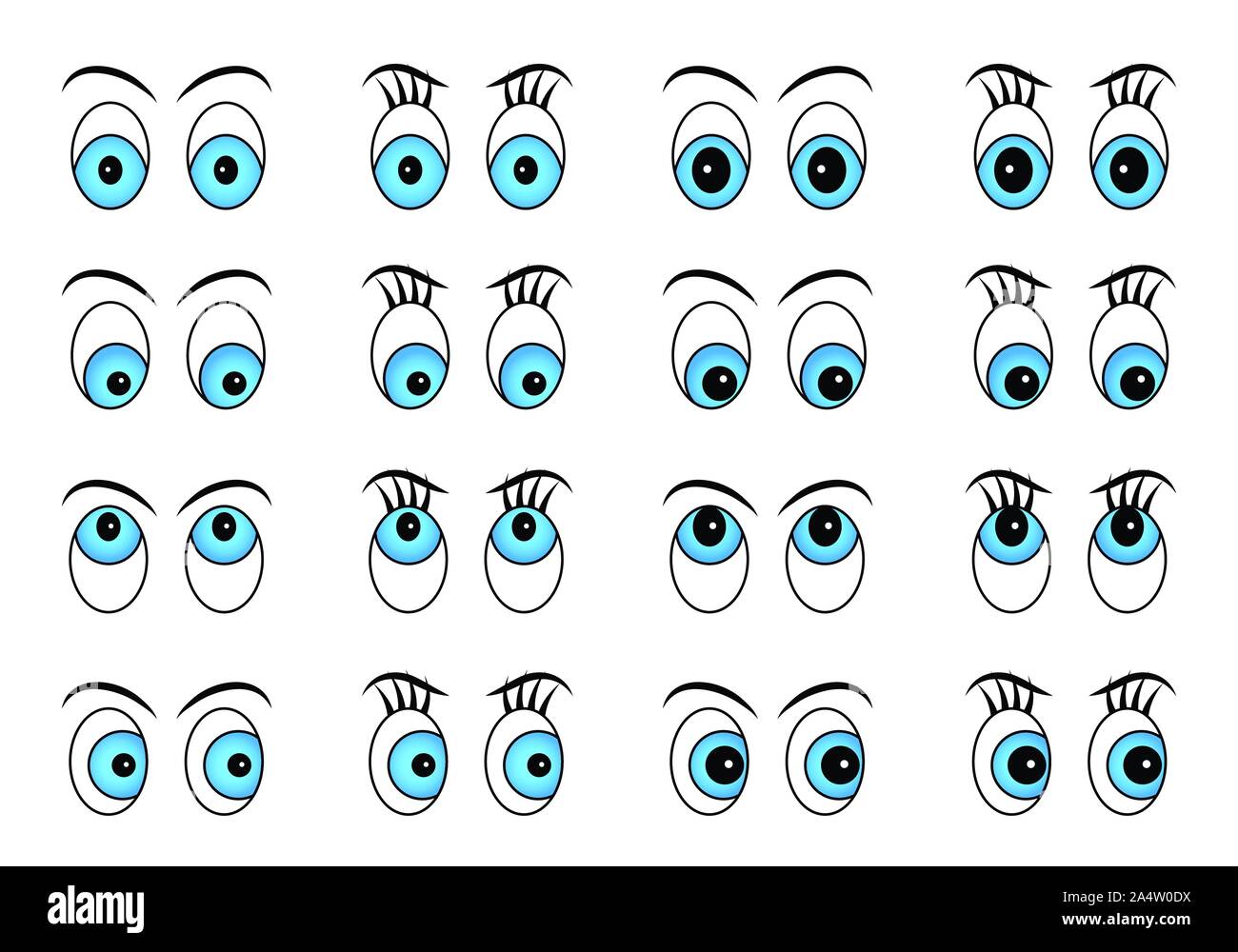Blue eye icon vector Stock Vector Images - Alamy