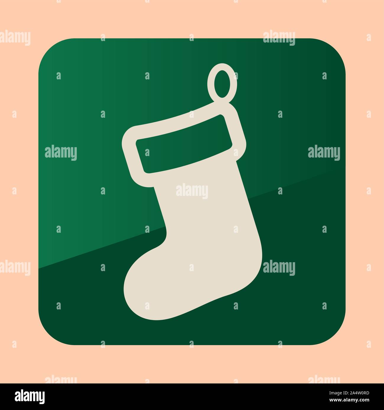 Christmas socks icon colorful Stock Vector Images - Alamy