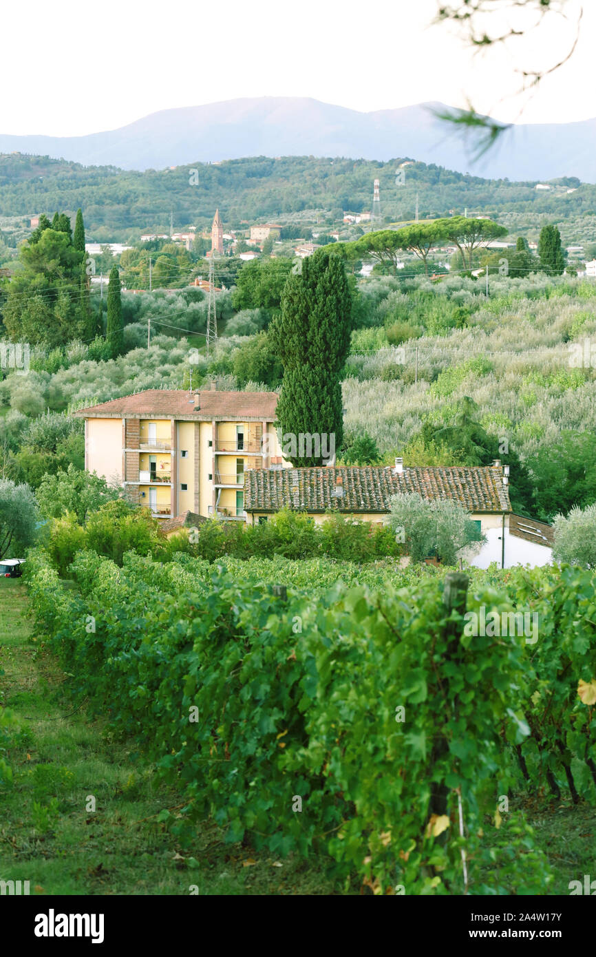 Italian landscapes, architecture and gardens beautiful views Stock ...