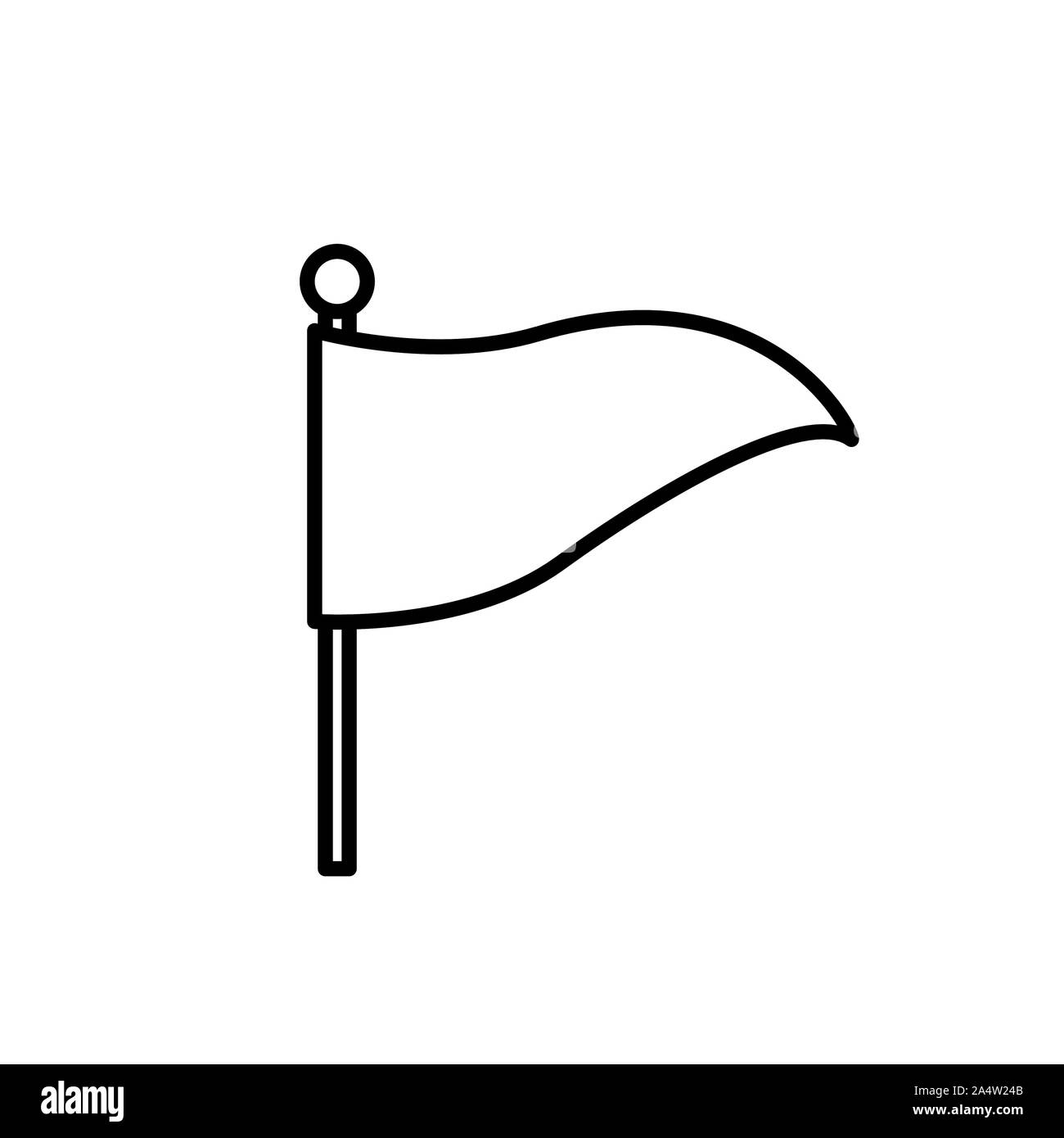 flag in stick isolated icon Stock Vector Image & Art - Alamy
