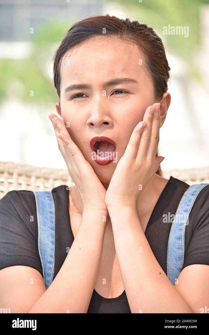 Shocked Filipina Person Stock Photo - Alamy