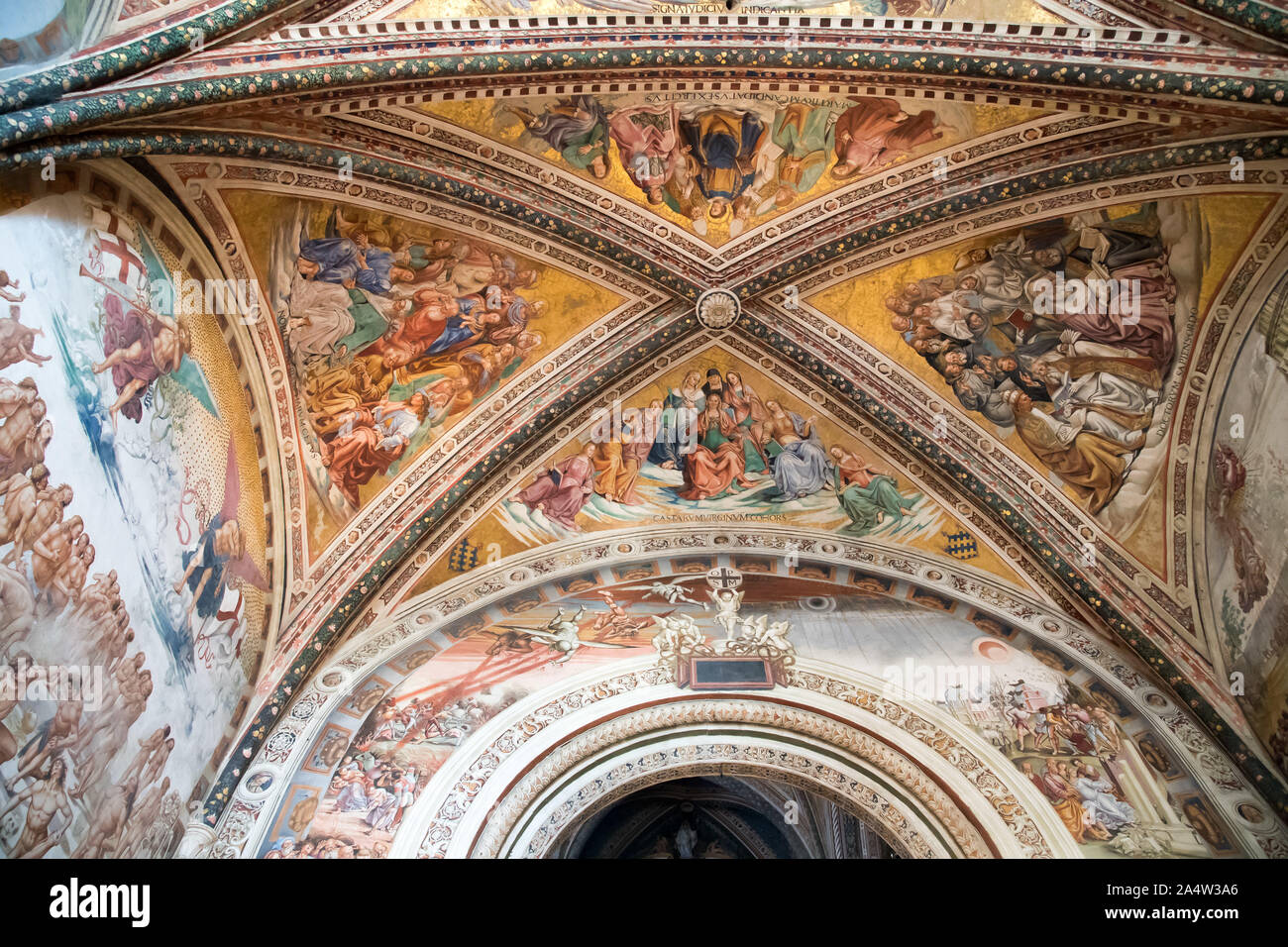 Early Renaissance Chapel of the Madonna di San Brizio of Italian Gothic ...