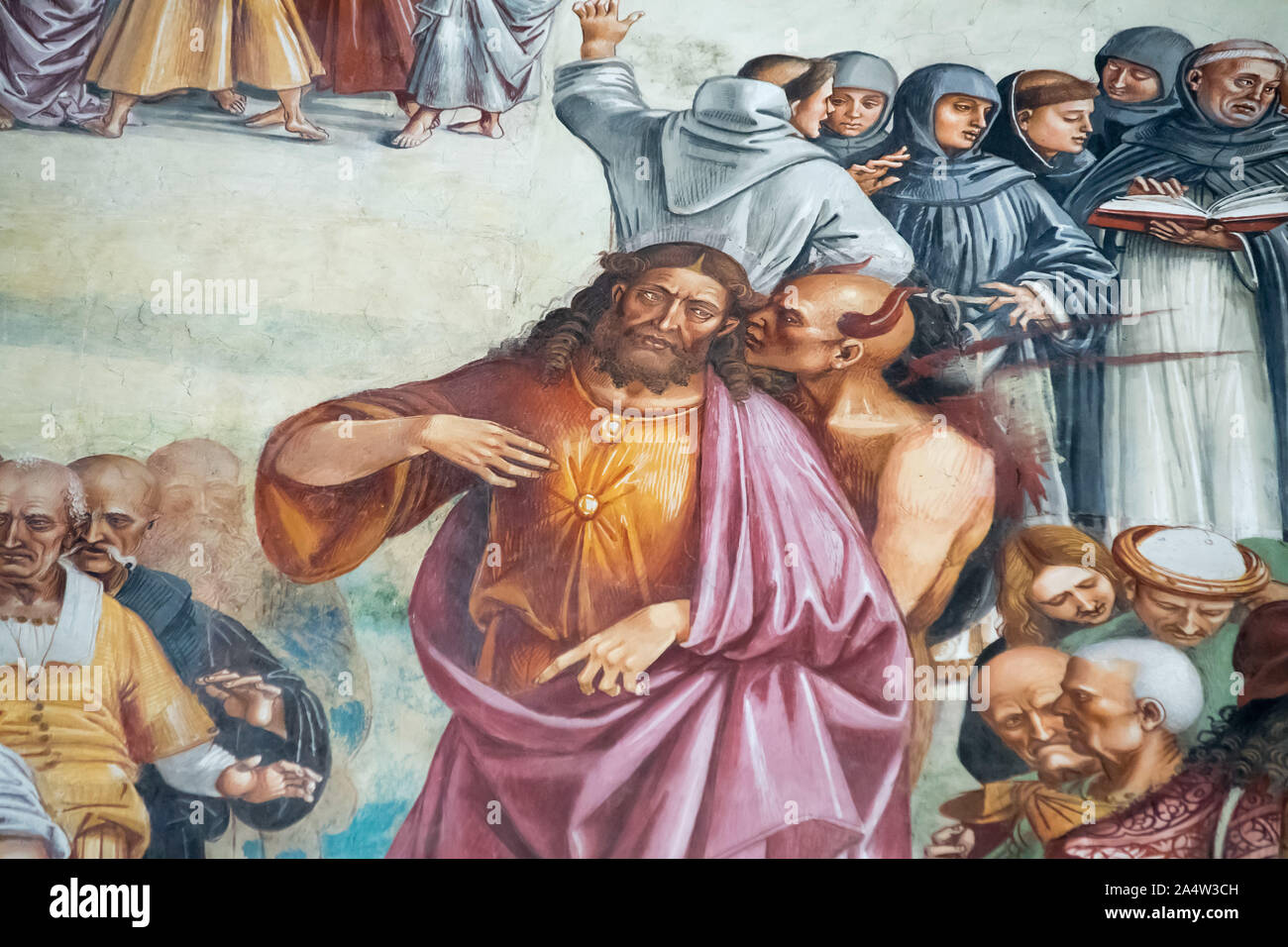 The Preaching of the Antichrist fresco by Luca Signorelli in Early ...