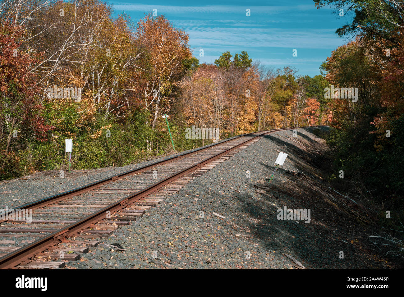 Railroad tracks in rural Minnesota Stock Photo - Alamy