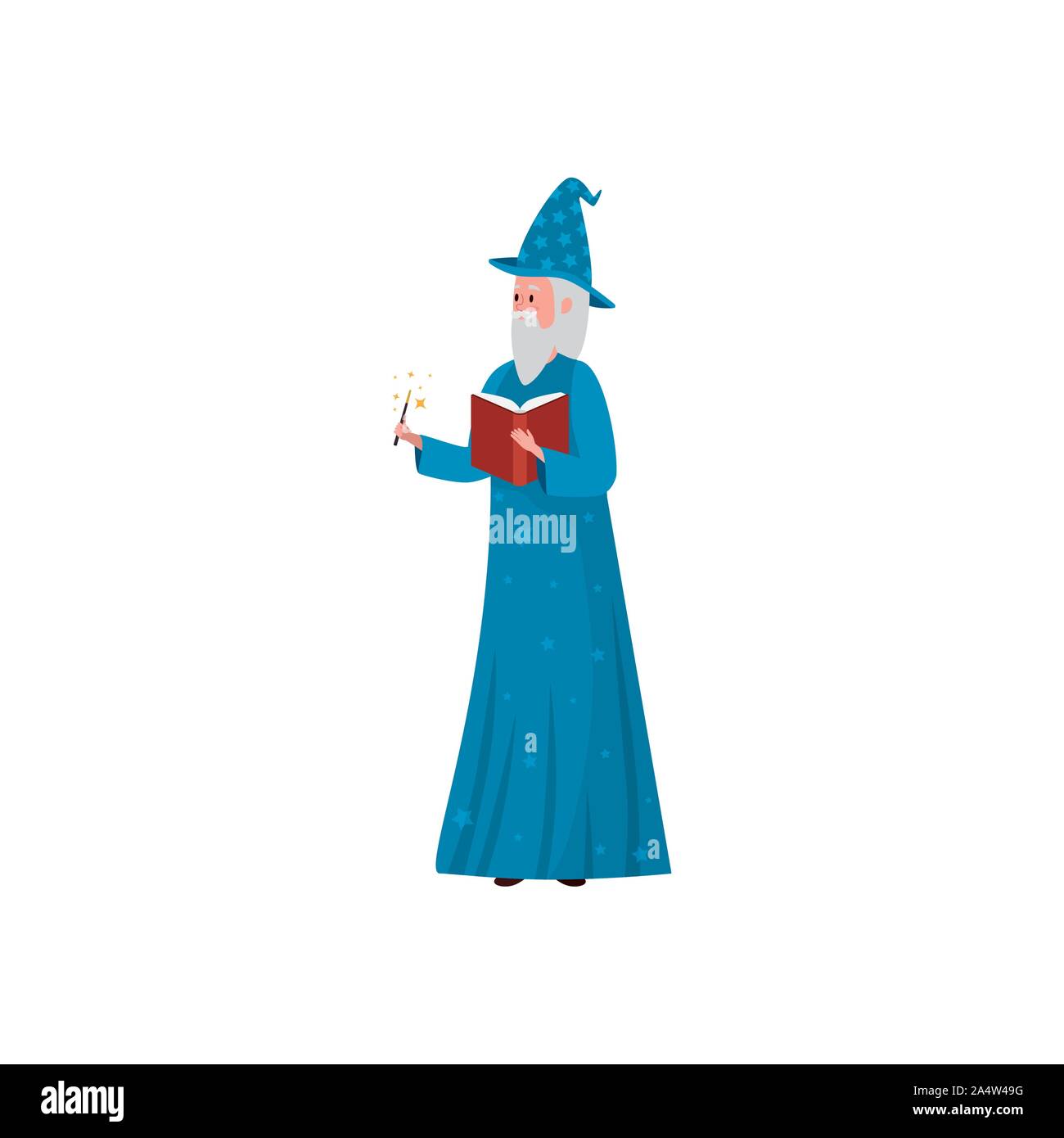wizard of fairytale avatar character Stock Vector Image & Art - Alamy