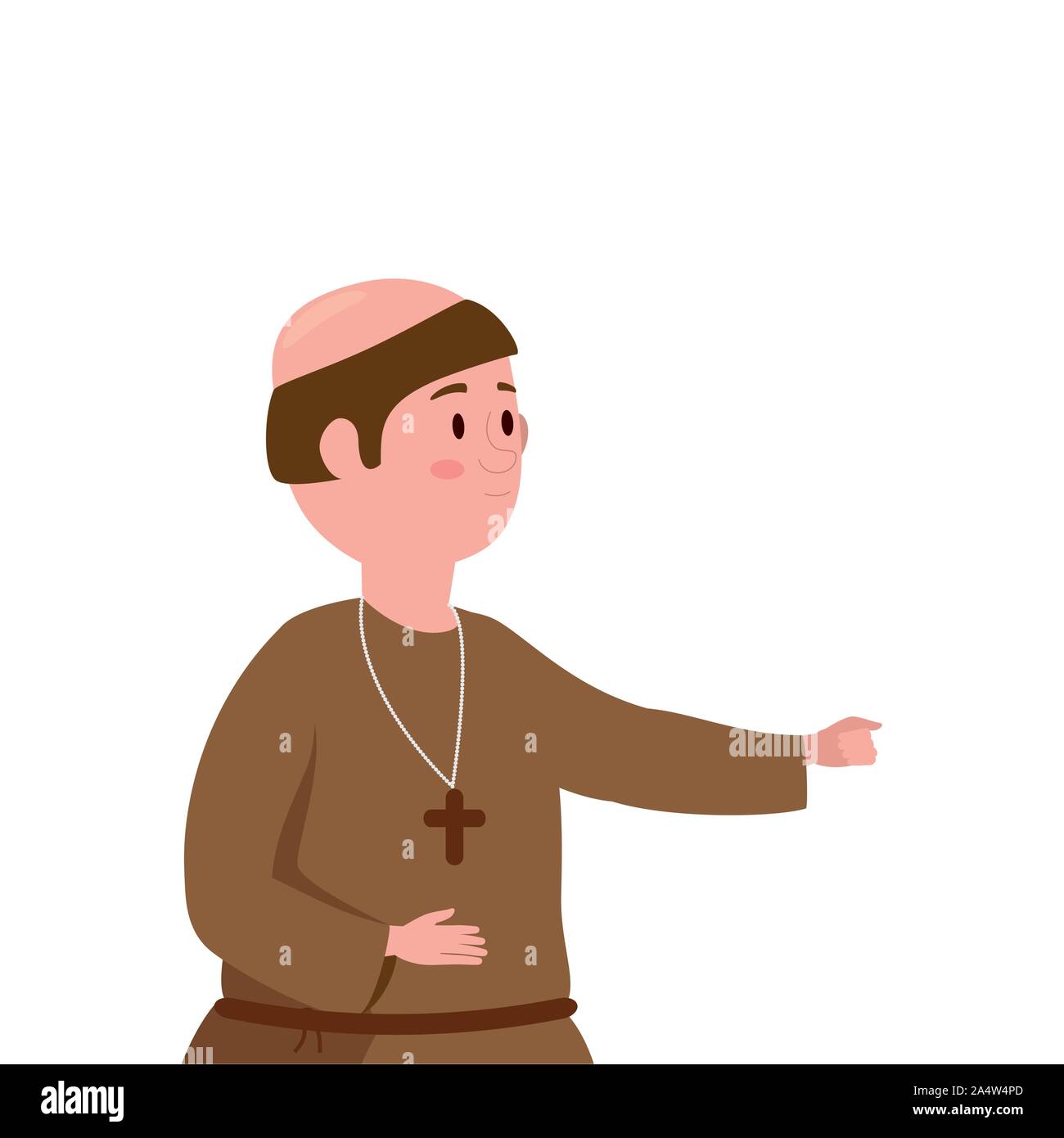 monk fantasy magic isolated icon Stock Vector Image & Art - Alamy