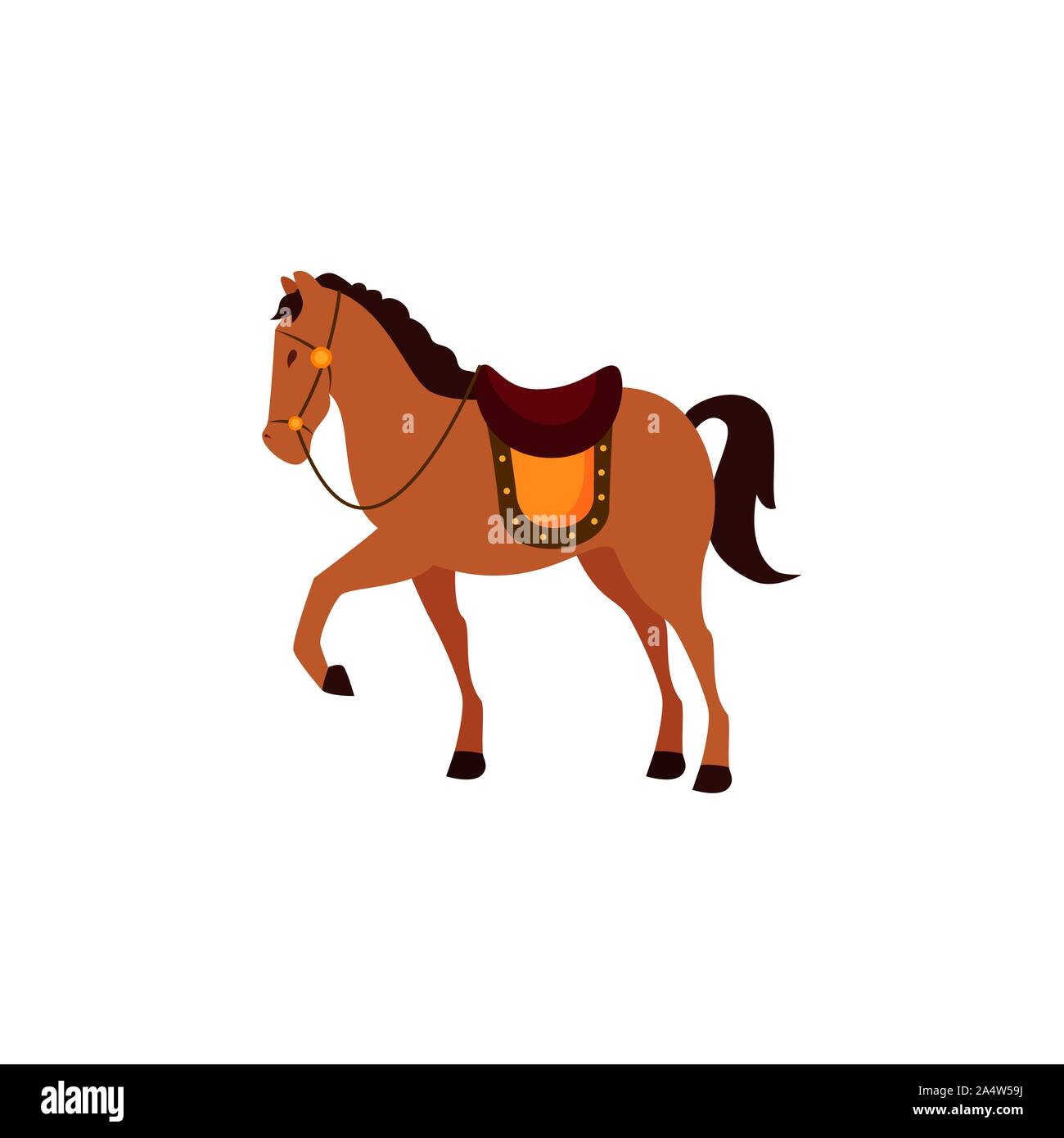 cute horse of prince animal Stock Vector Image & Art - Alamy