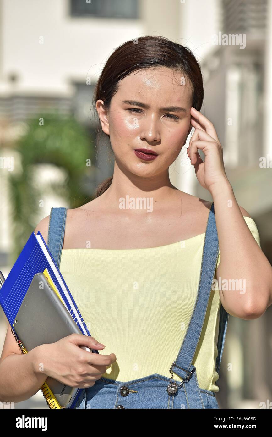Female Student Decision Making Stock Photo - Alamy