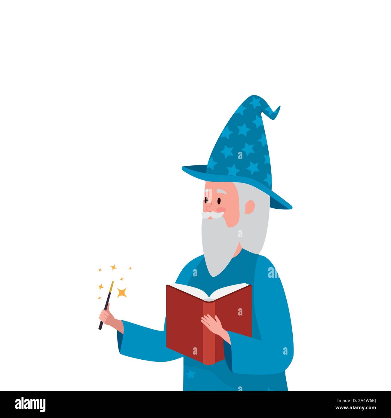 wizard of fairytale avatar character Stock Vector Image & Art - Alamy