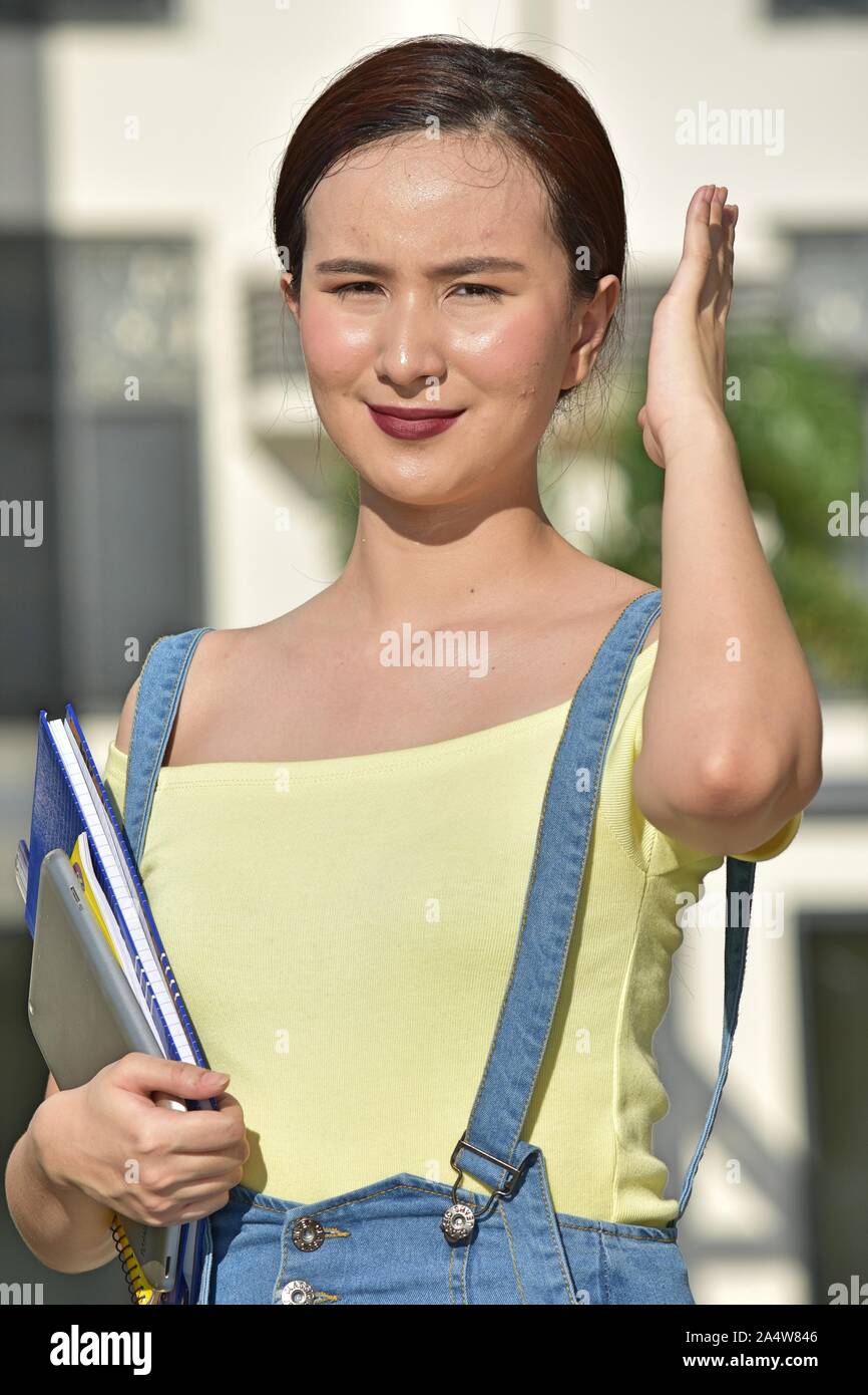 Stressed School Girl Stock Photo - Alamy