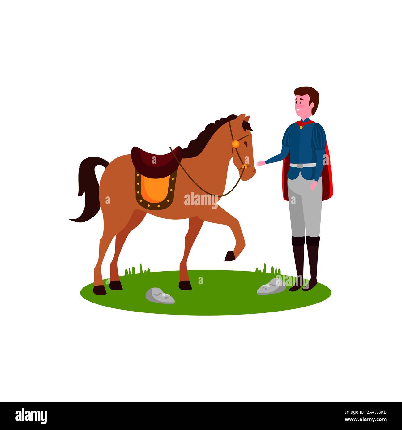 Prince charming cartoon hi-res stock photography and images - Alamy